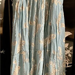 Me 2 Magic | Dresses | Nwt Long Dress With Paisley Spaghetti Adjustable ...